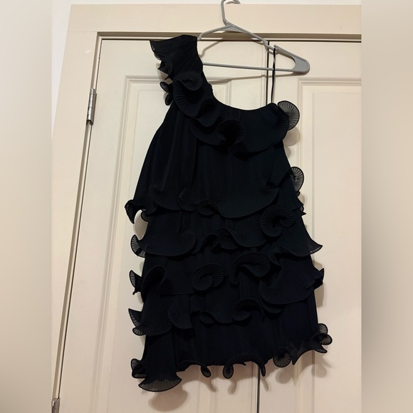 Milly | Dresses | Milly Elegant Black Ruffled Dress | Poshmark
